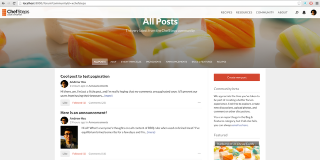 ChefSteps Community Beta