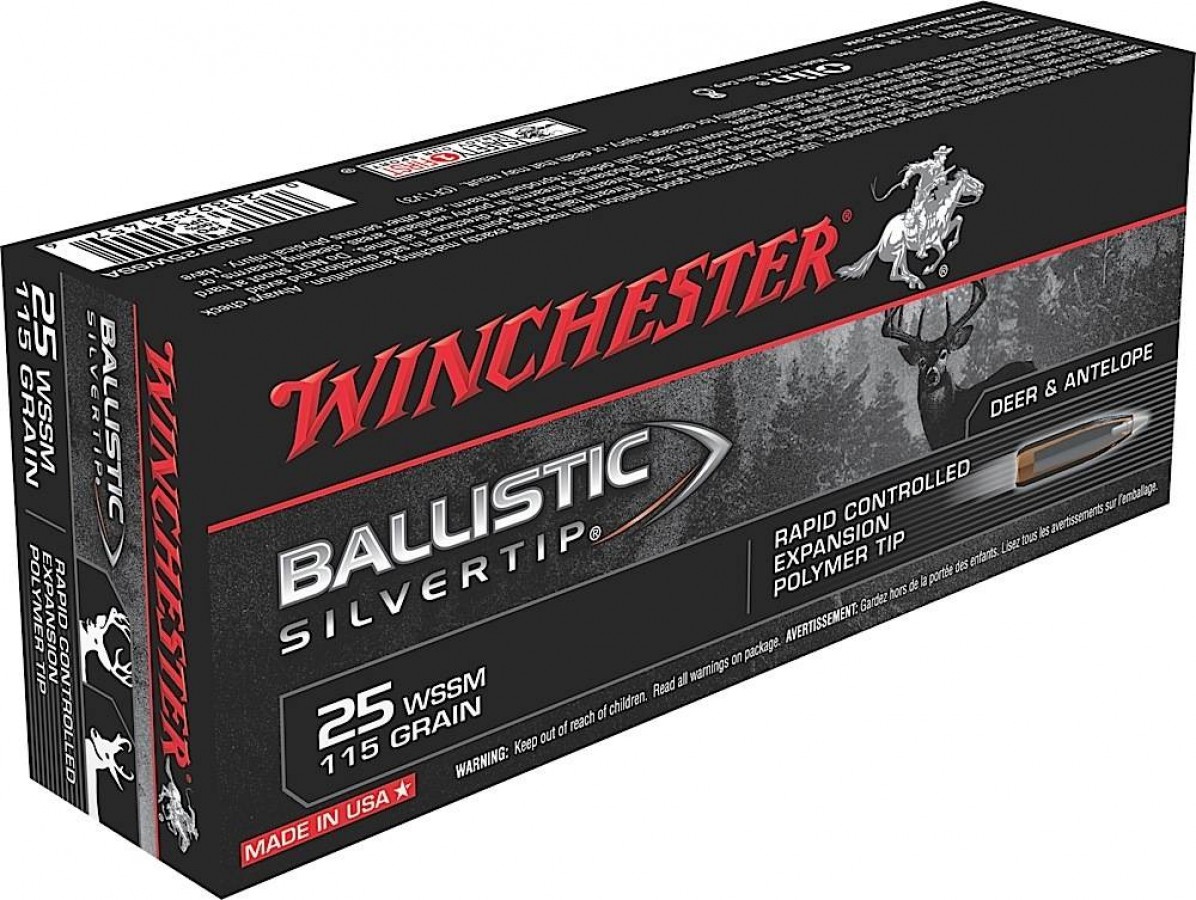 25 WSSM (Winchester Super Short Mag) - Winchester 115 Grain Supreme ...