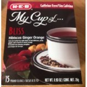 Hibiscus Ginger Peach Tea by HEB — Steepster