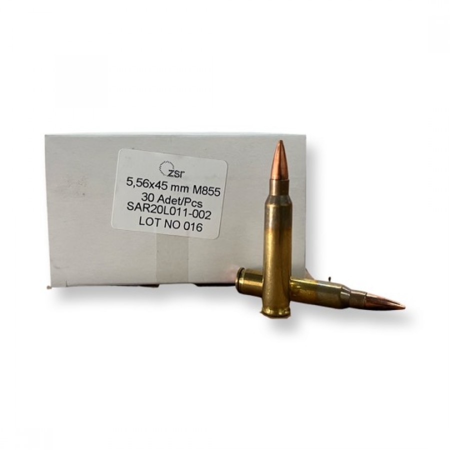 5.56 NATO Green Tip - ZSR 62 Grain (SS109) Steel Core Penetrator - 30 ...