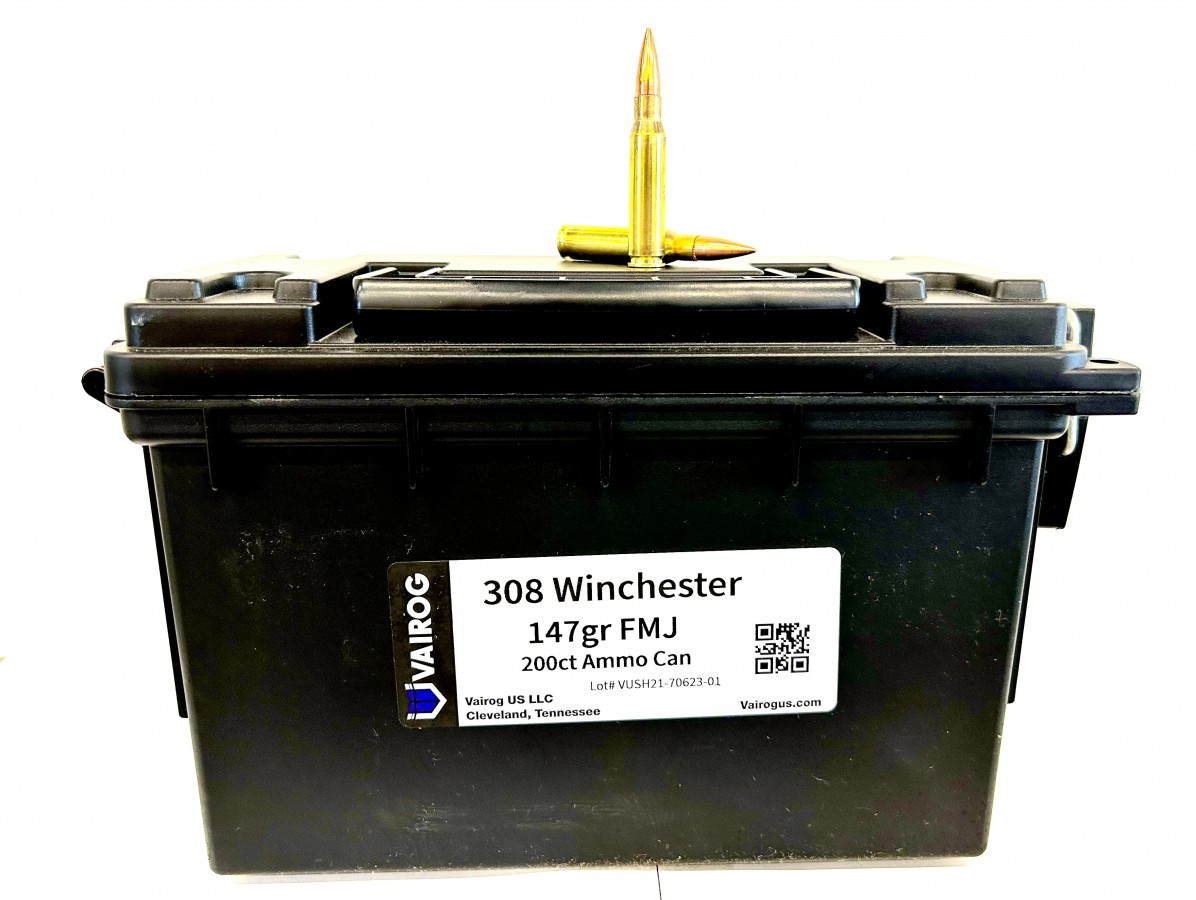 308 Winchester - Vairog 147 Grain Full Metal Jacket brass casing Made ...