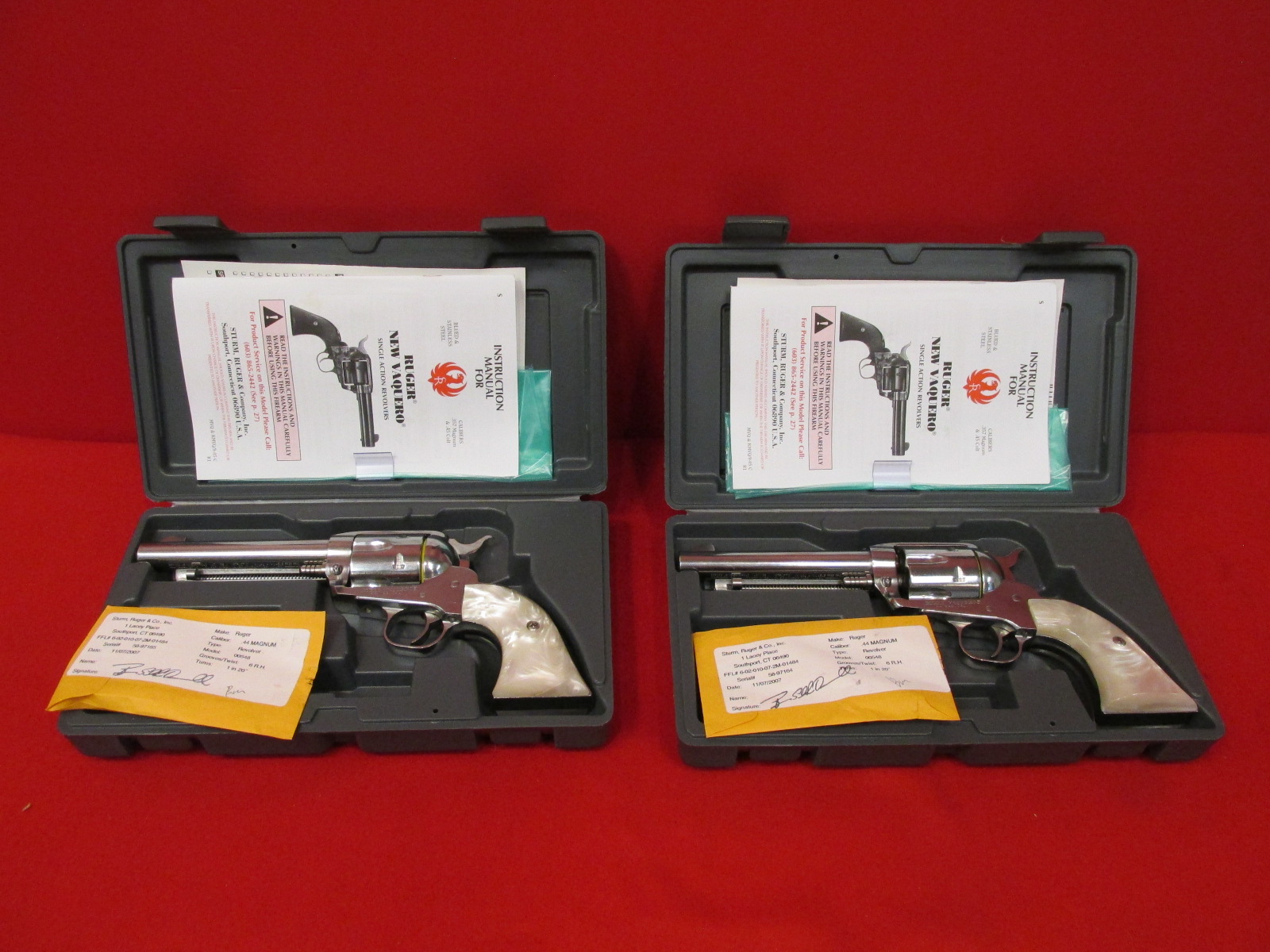 Ruger Set of Sequential Serial Numbers Ruger Vaquero's | SDS GUNS LLC
