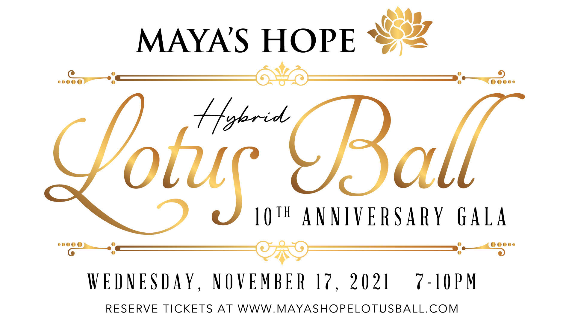 Maya's Hope Lotus Ball, 10th Anniversary Gala (2021) | Maya's Hope ...