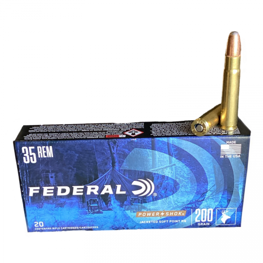 35 Rem - Federal Premium Power-Shok 200 Grain Jacketed Soft Point ...