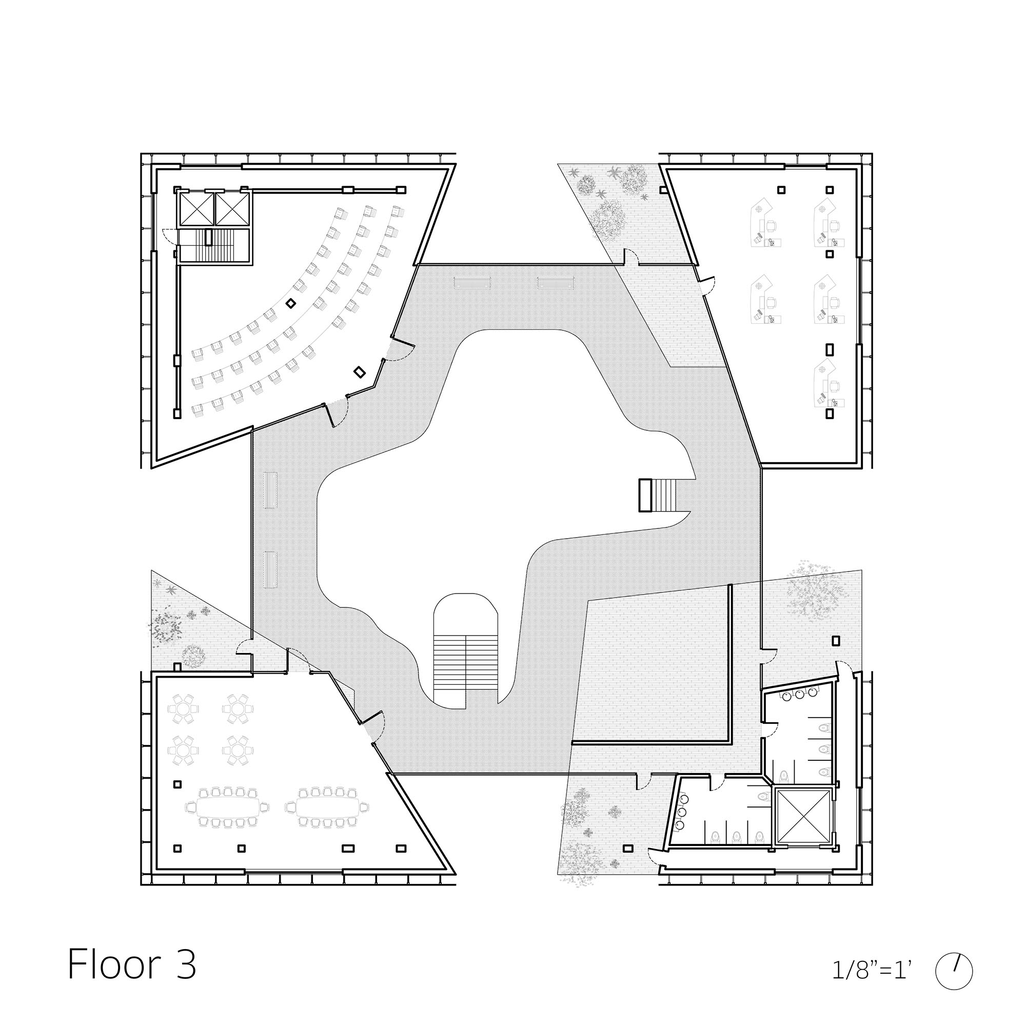 Floor Plan Drawing - Columbia GSAPP