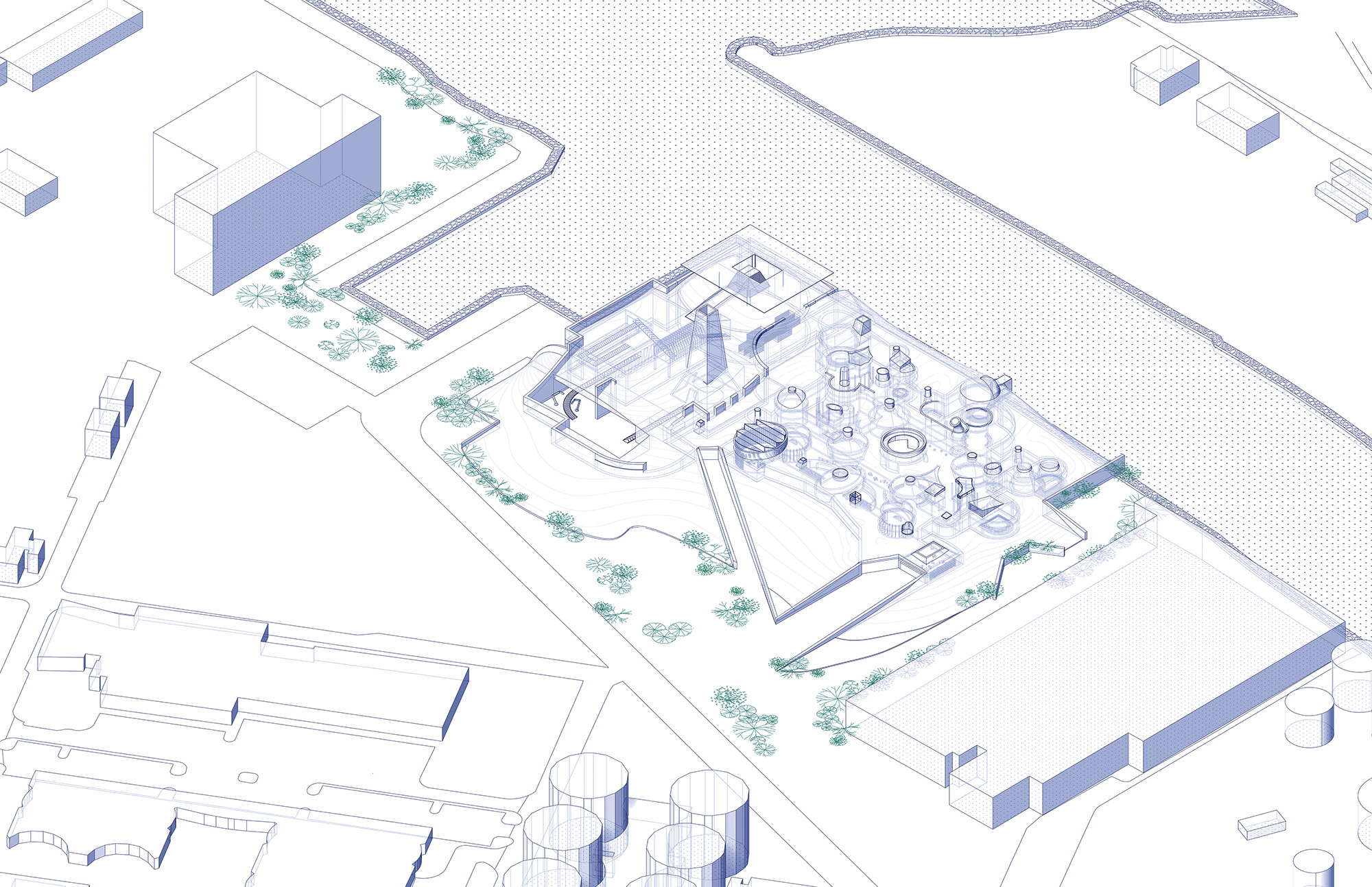 Axonometric Drawing - Columbia GSAPP