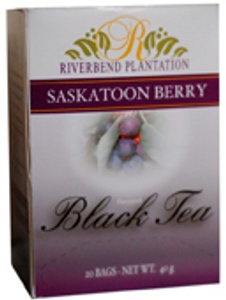 Saskatoon Berry Flavoured Tea Tea by Riverbend Plantation — Steepster