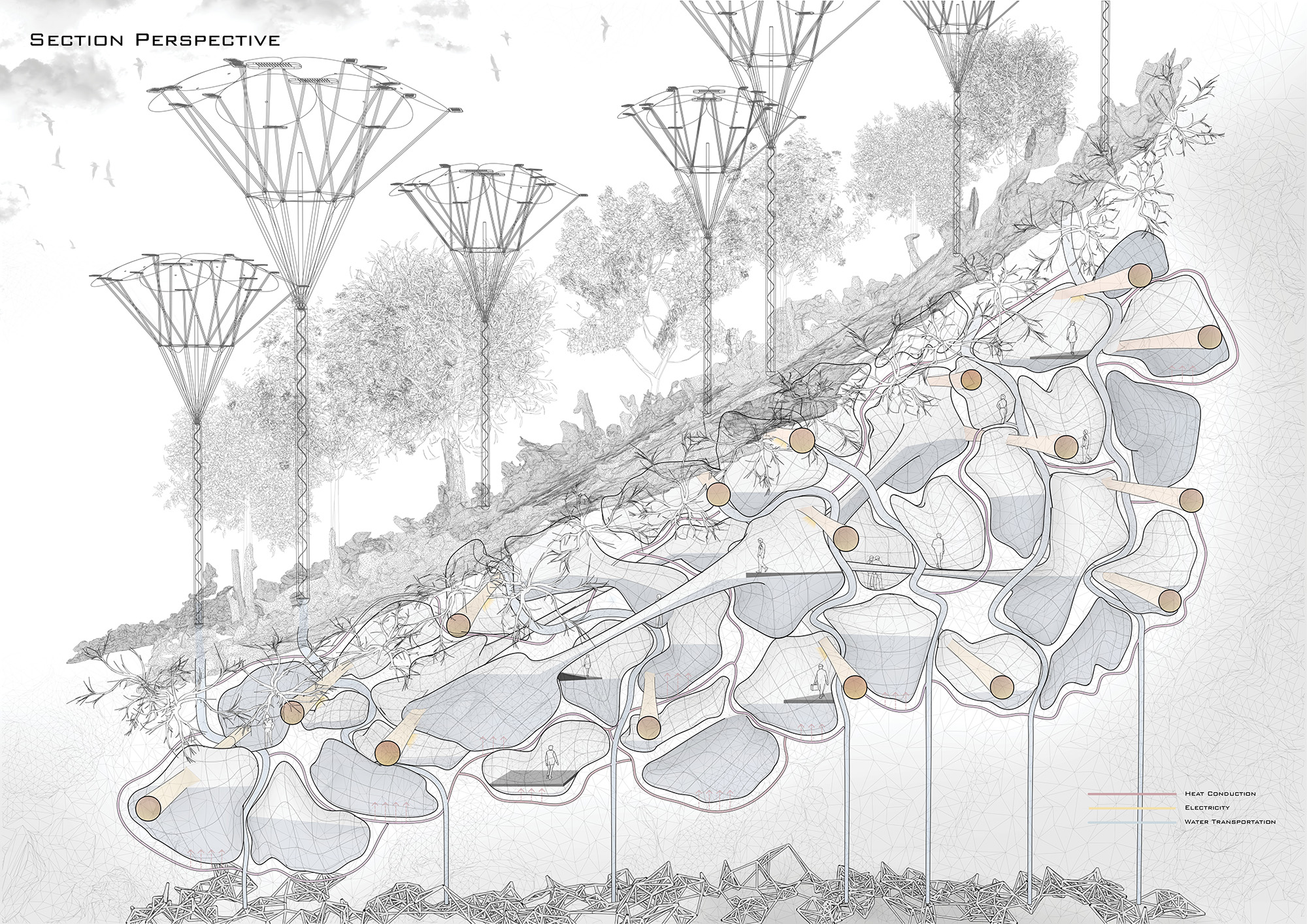 Symbiosis between Cave and Urban Village - Columbia GSAPP