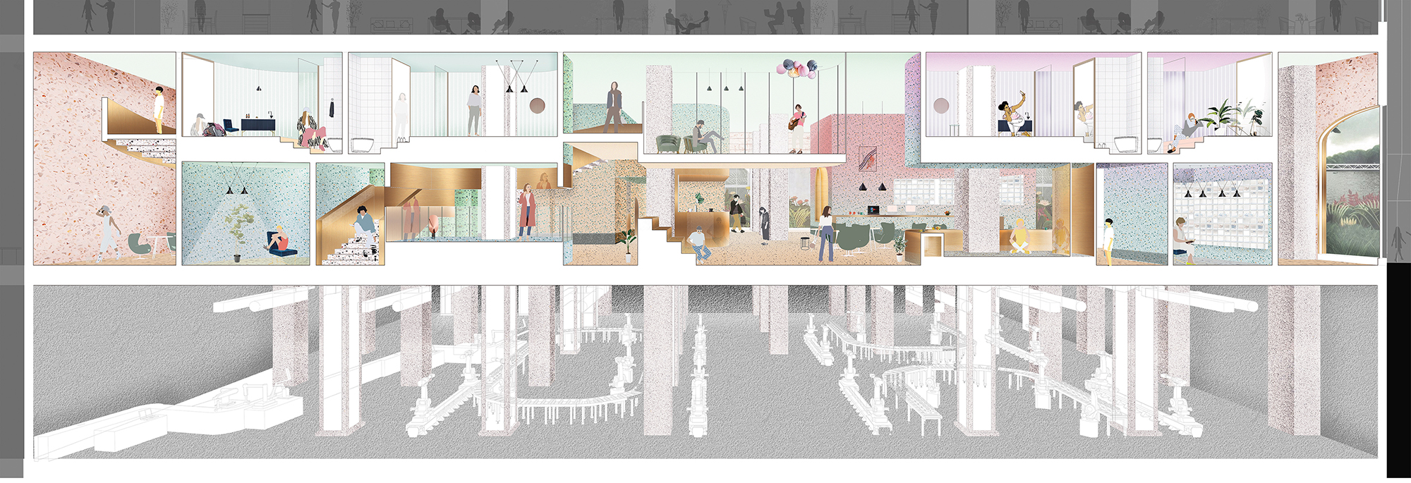 Section Drawing - Columbia GSAPP