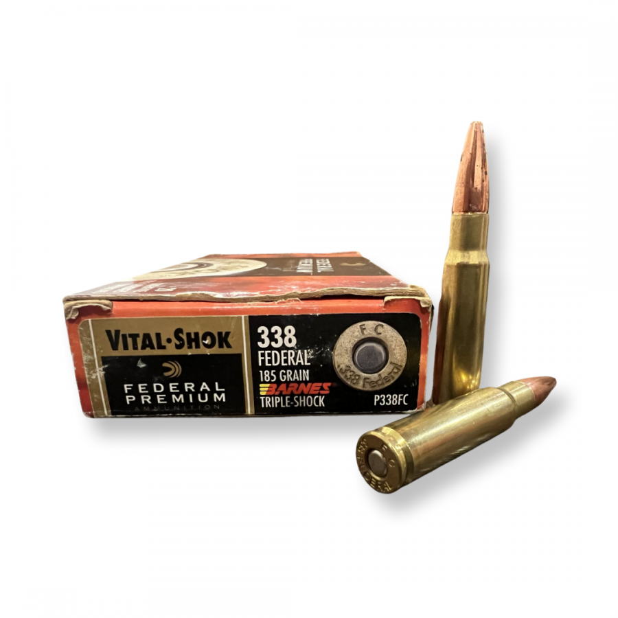 338 Federal - Federal Vital-Shok 185 Grain Barnes Triple-Shock Bullet ...