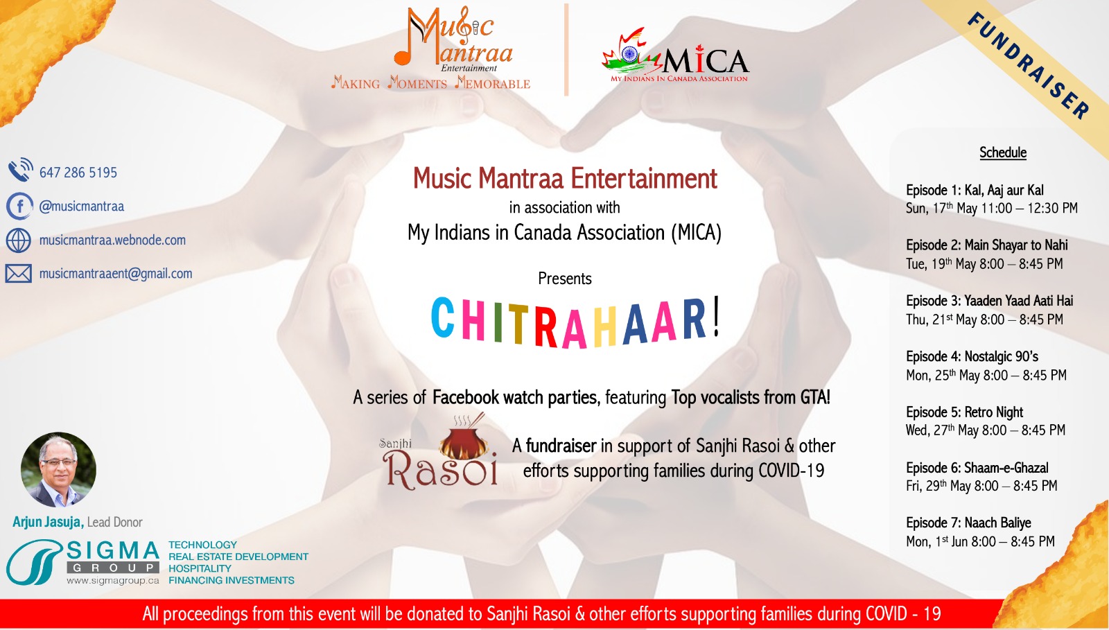 Chitrahaar Fundraiser for COVID-19 | Music Mantraa Entertainment ...
