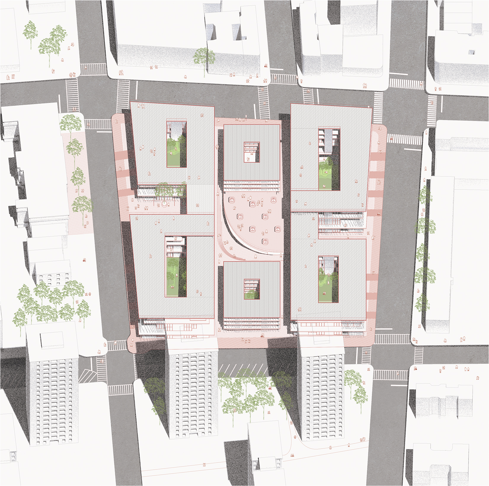 Site Floor Plan Drawing - Columbia GSAPP