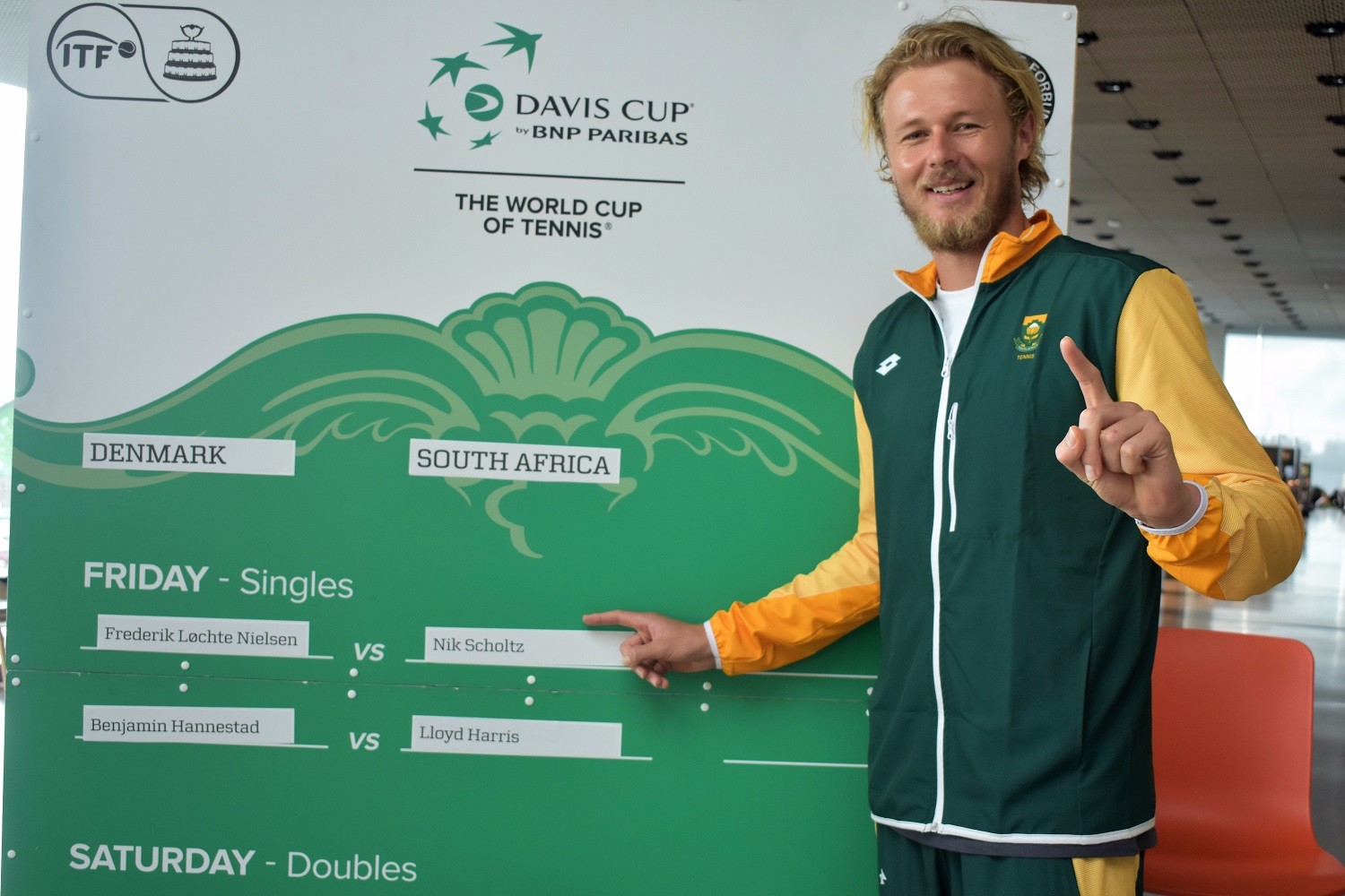 Nik Scholtz to lead us off on Friday - Tennis South Africa