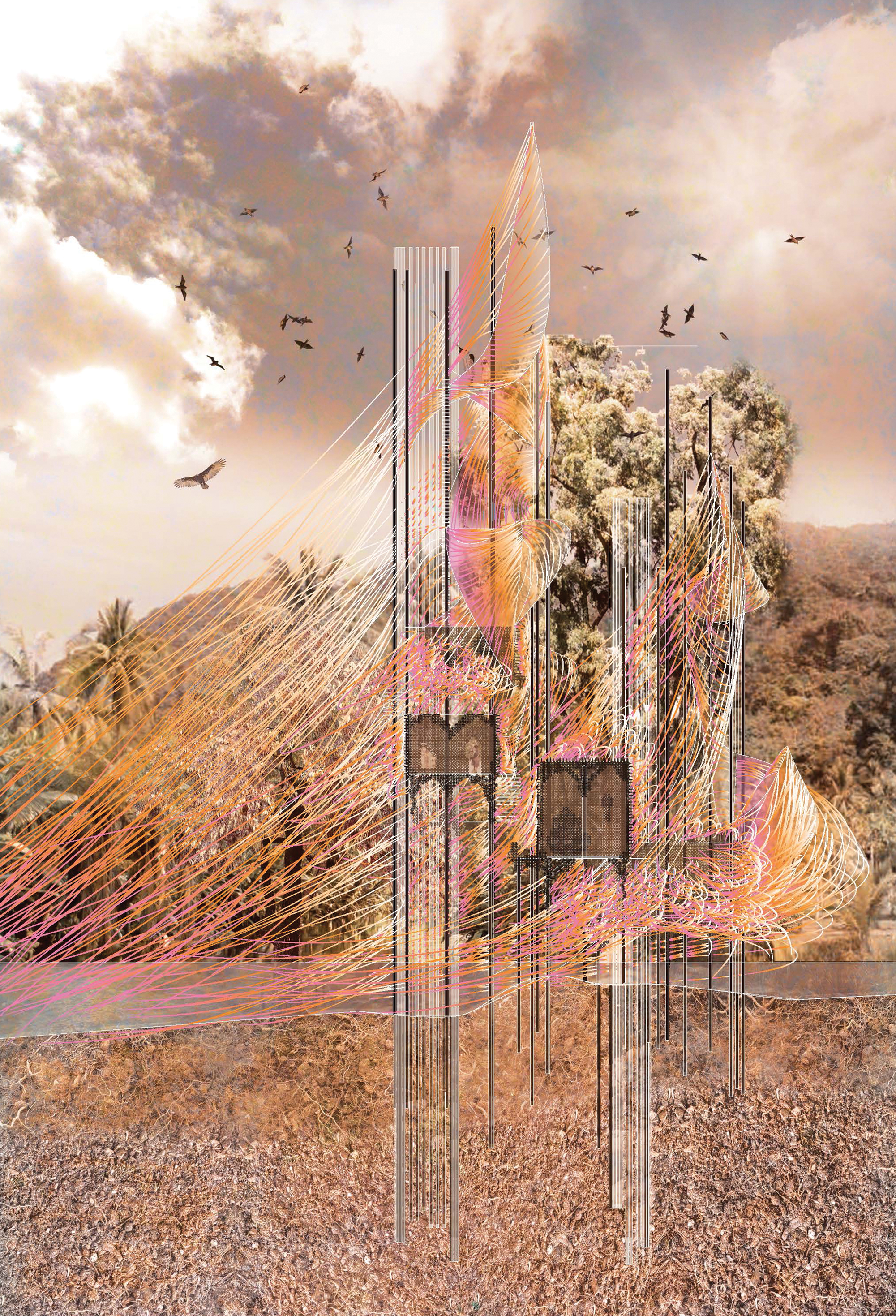 Seed Bank Section Drawing - Columbia GSAPP