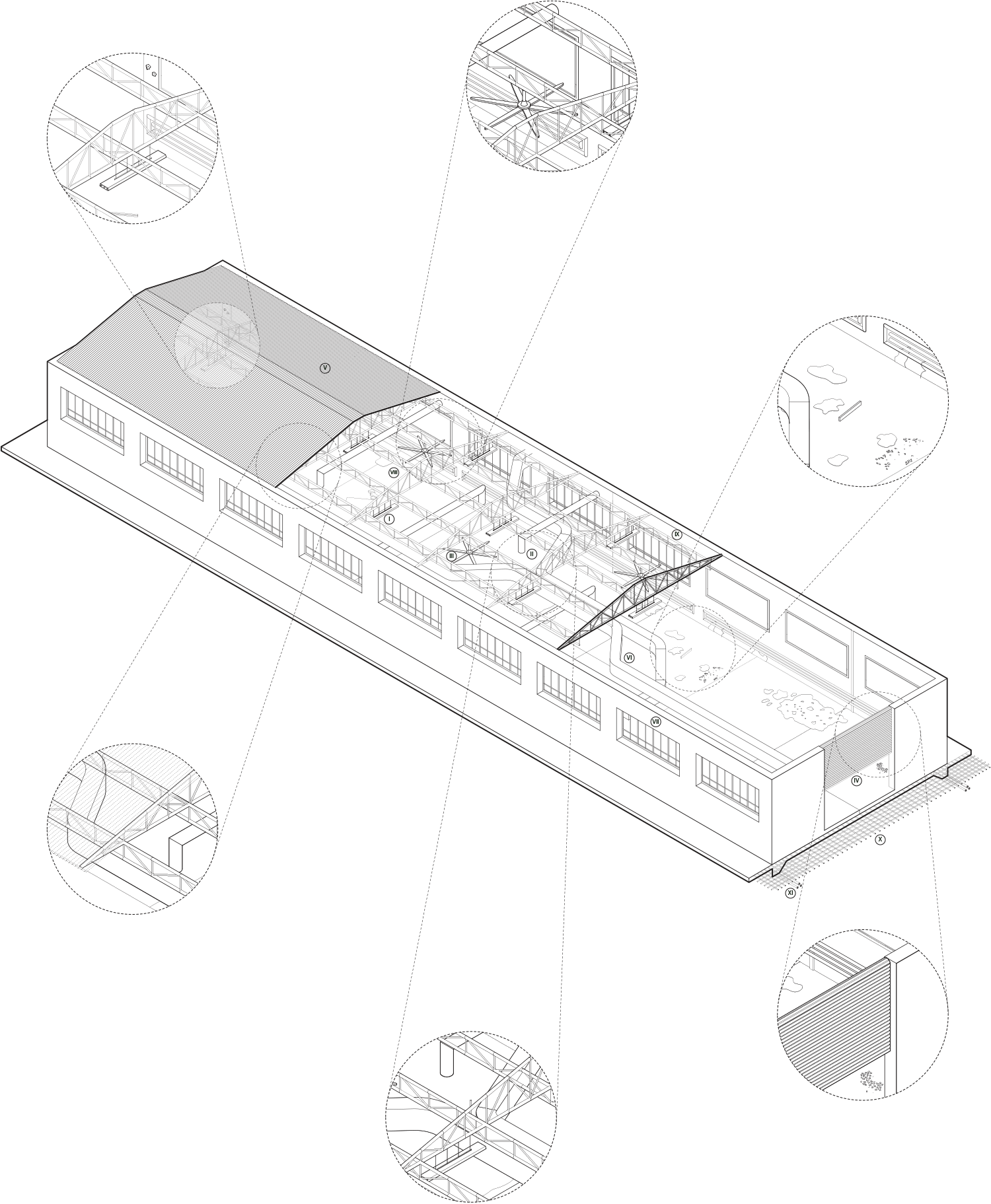 Axonometric Drawing - Columbia GSAPP