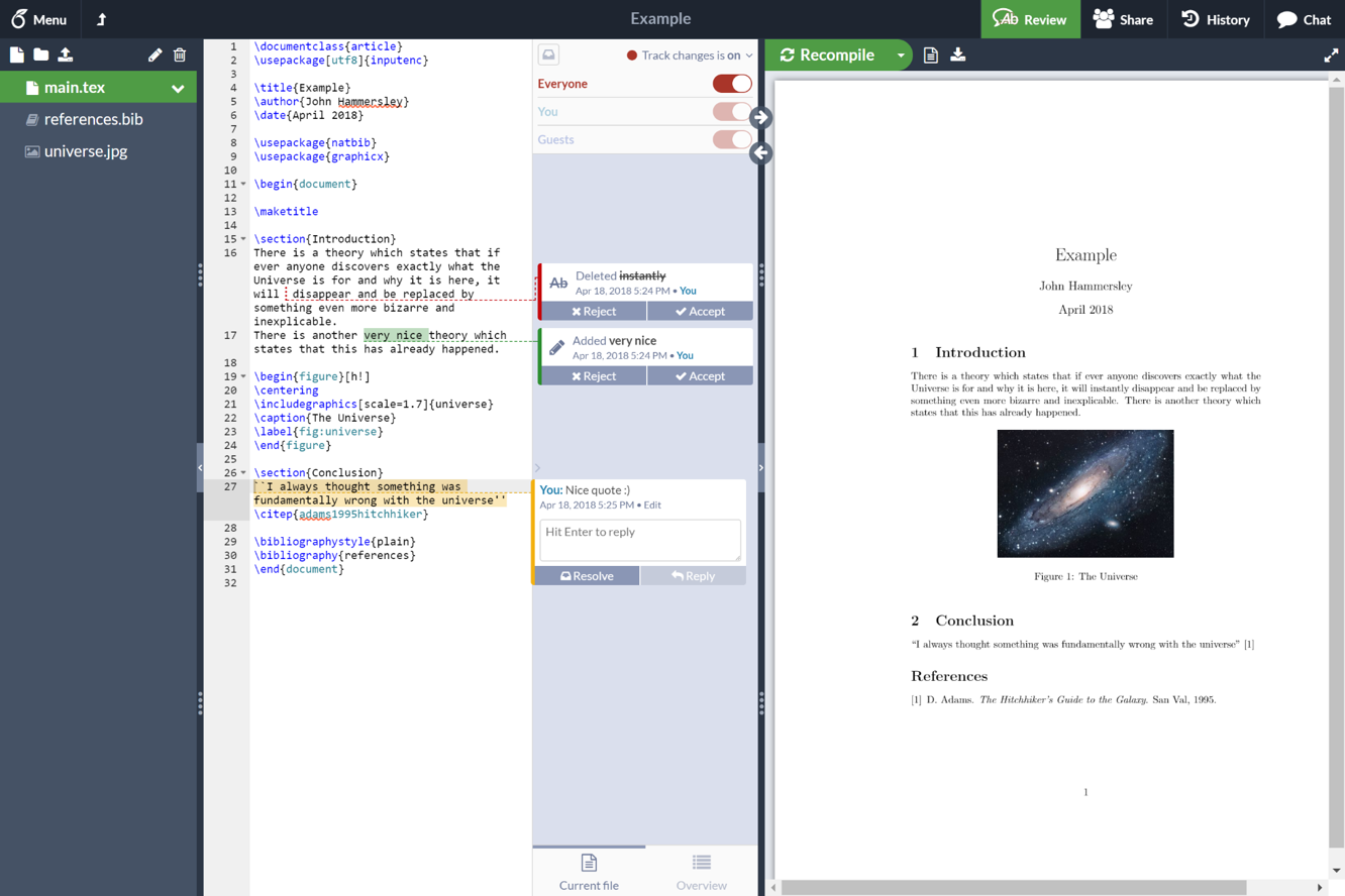 Try Out Overleaf V2 Overleaf Online LaTeX Editor