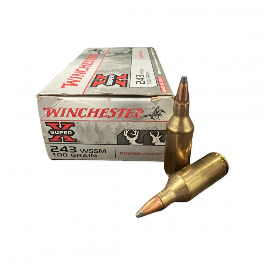 243 WSSM Winchester Super X 100 Grain PowerPoint - 20 Round Box ...
