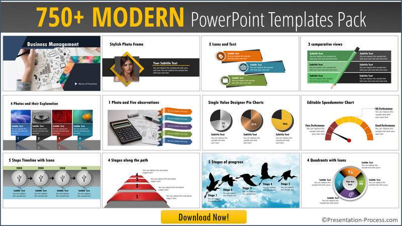 Modern PowerPoint Templates Pack | Presentation Process Modern PowerPoint Templates Pack | Presentation Process