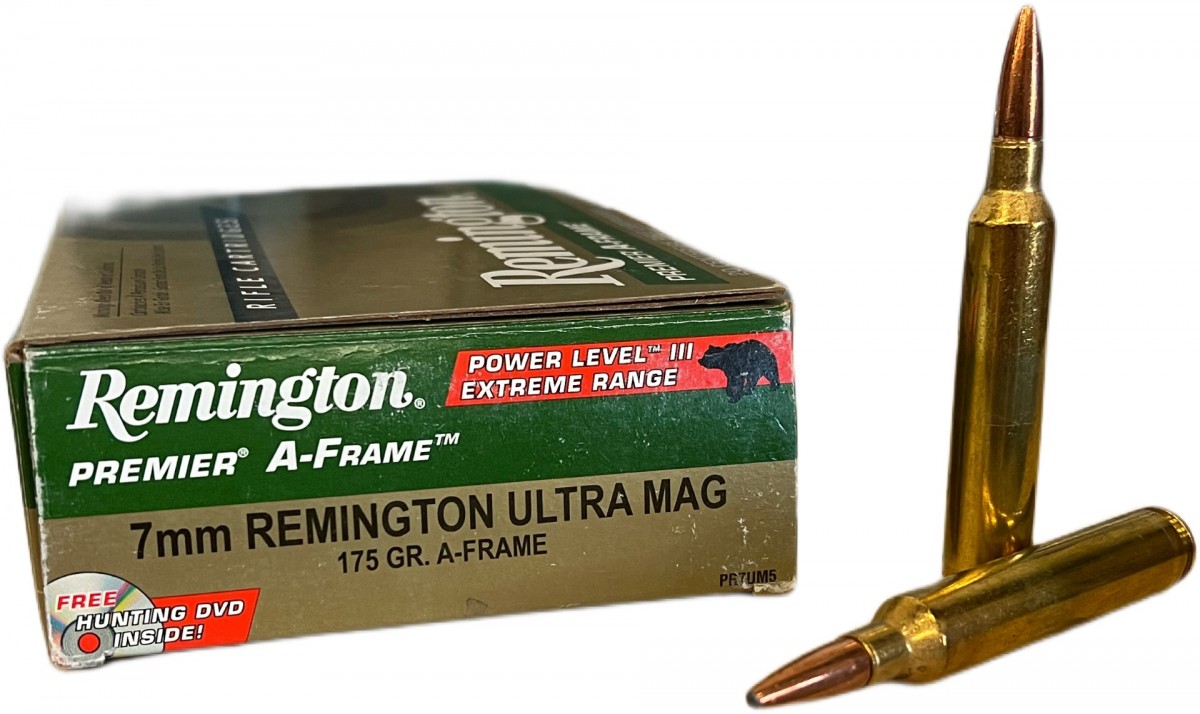 7MM Remington Ultra Magnum (RUM) - Remington A-Frame 175 Grain Power ...