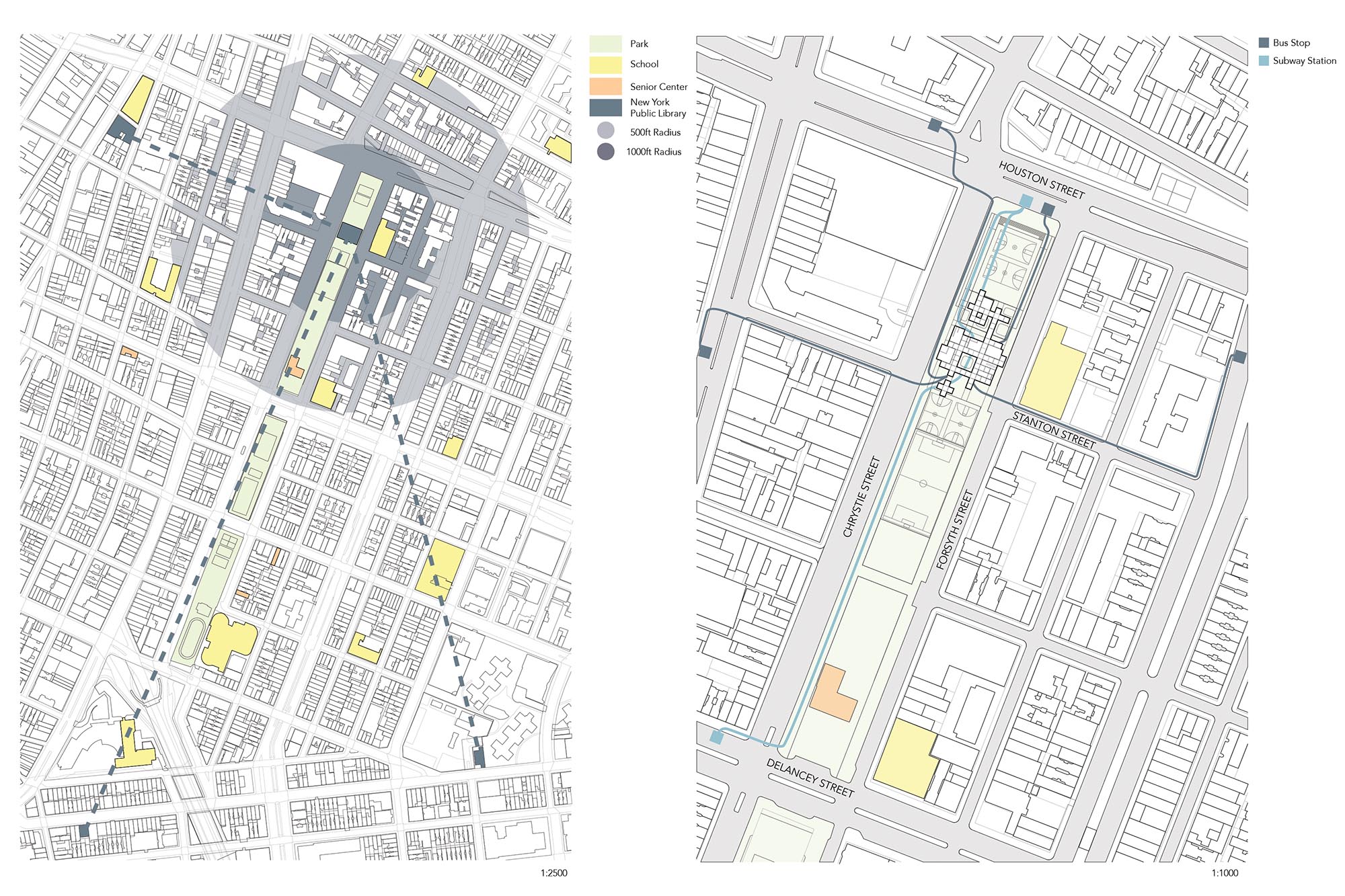 Site Analysis Drawing - Columbia GSAPP