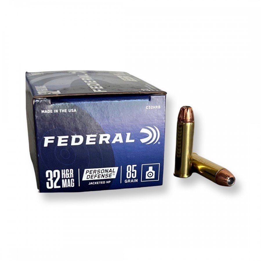 32 H&R Magnum, Federal Personal Defense, JHP, 85 Grain, 20 Rounds ...