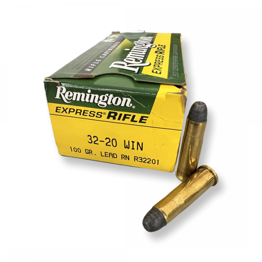 32-20 Winchester- Remington Ammunition EXPRESS Rifle . 100 Grain Lead ...