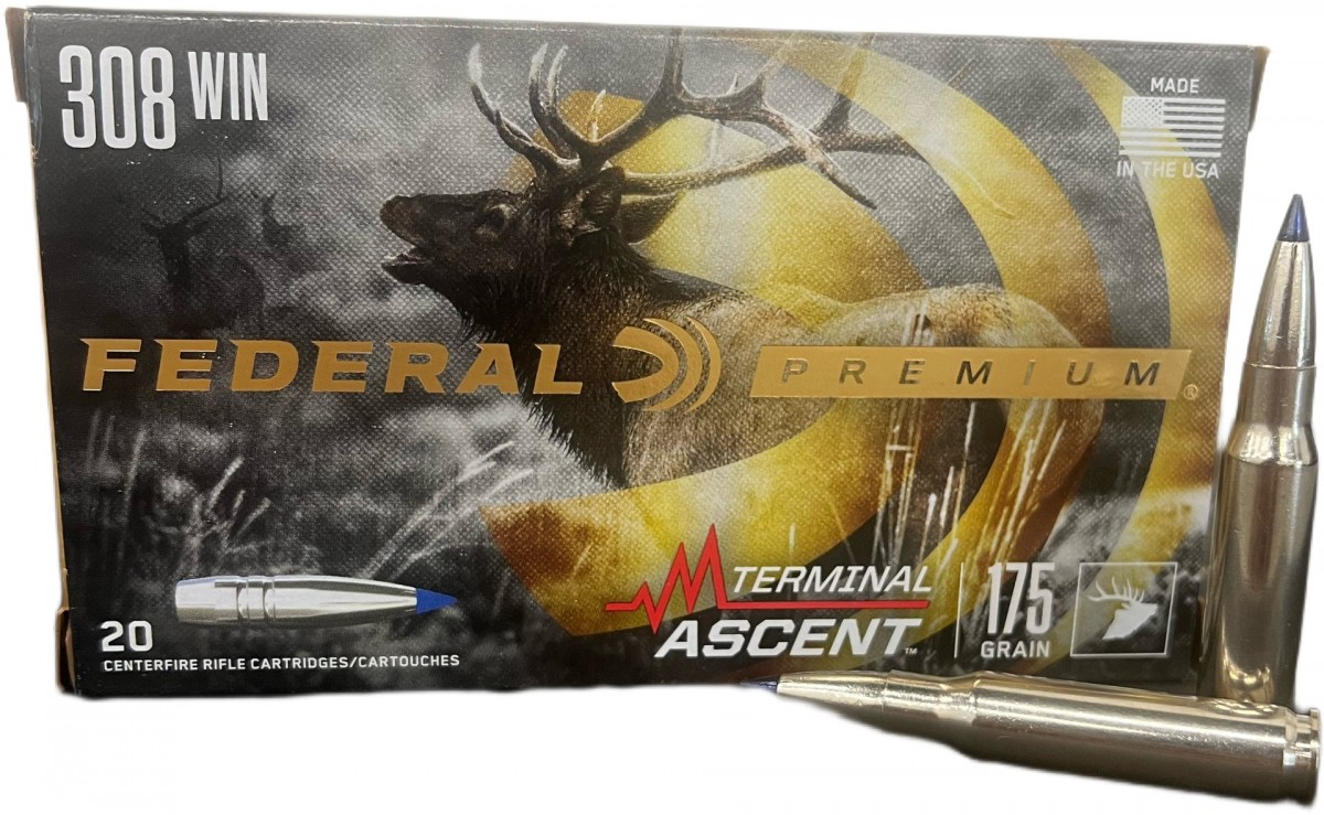 308 Winchester - Federal Premium Terminal Ascent, Bonded Polymer Tip ...