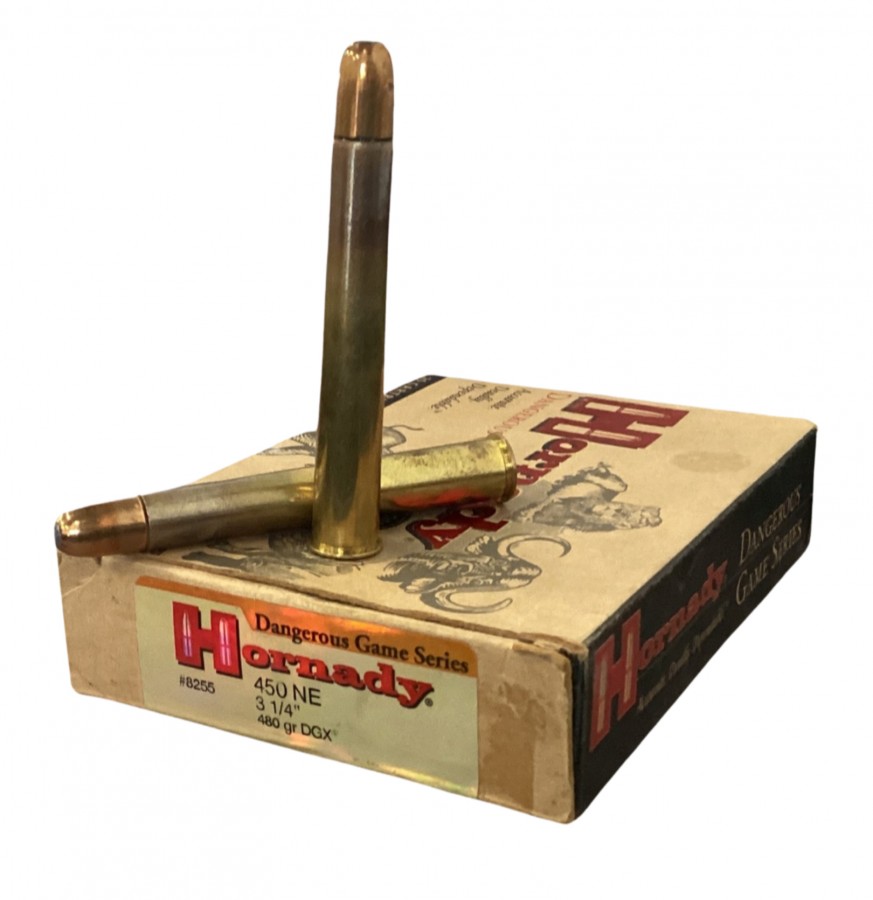 450 Nitro Express - Hornady Dangerous Game Series 480 Grain DGX - 20 ...