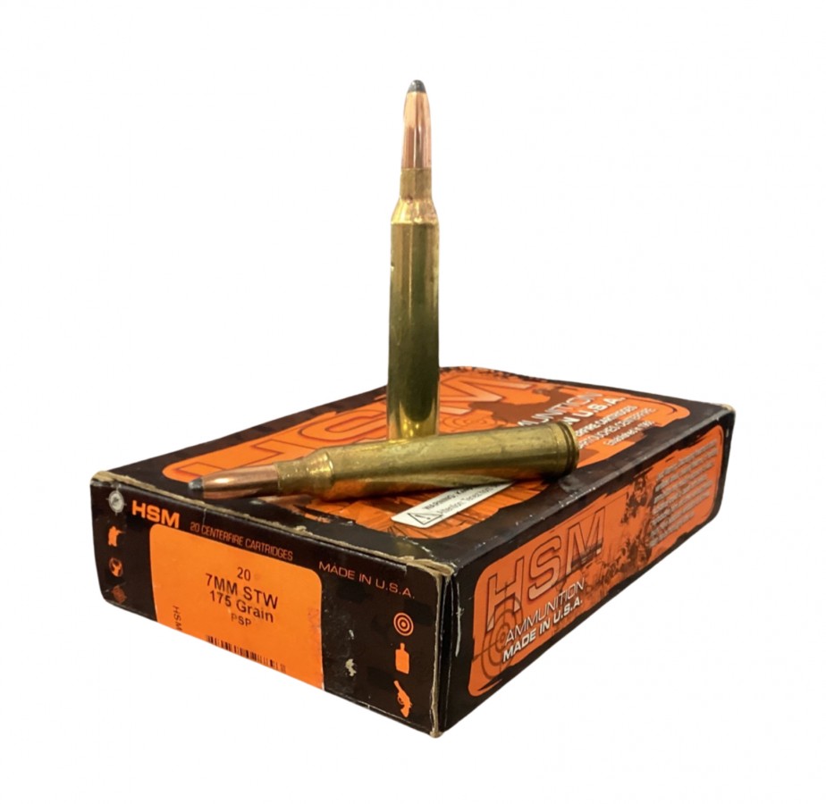 7mm STW (Shooting Times Western) - HSM 175gr. Pointed Soft Point 20 ...