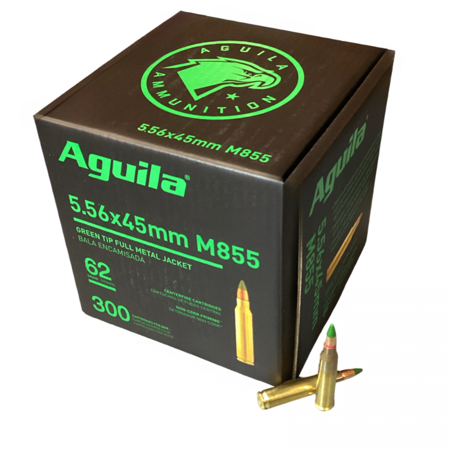5.56 NATO - Aguila 62 Gr. "Green Tip" Steel Cone Penetrator Tip & Lead ...