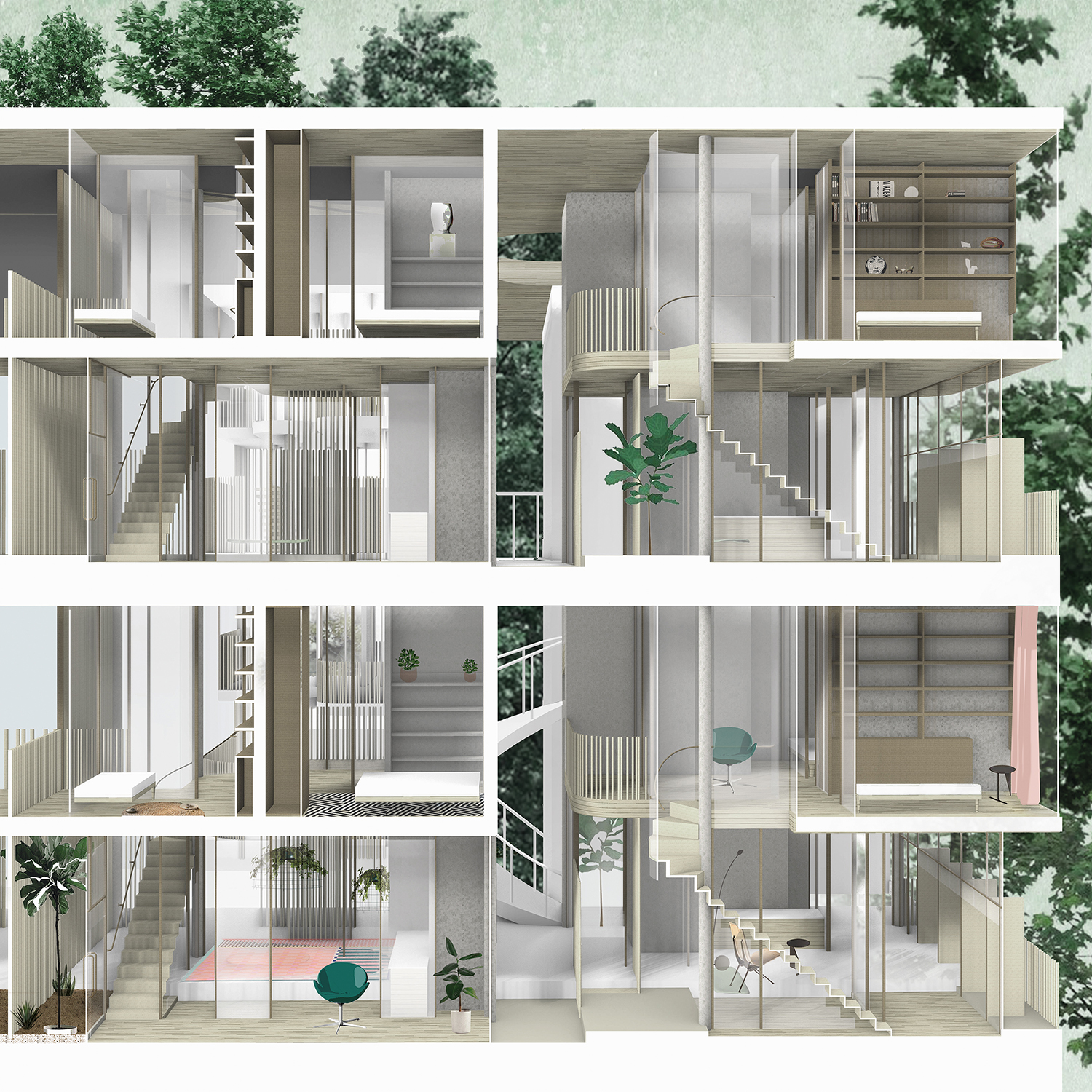 Section Drawing - Columbia GSAPP