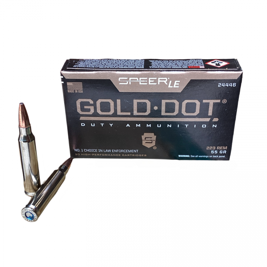 223 Remington Speer LE Gold Dot Duty Ammunition 55 GR Soft Point ...