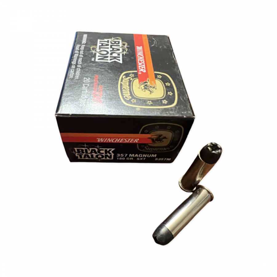 357 Magnum - Winchester Supreme Black Talon 180 Grain SXT S357M - 20 ...