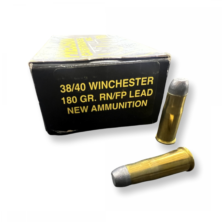 38-40 WIN - Precision Cartridges 180 Grain Round Nose Flat Point Lead ...
