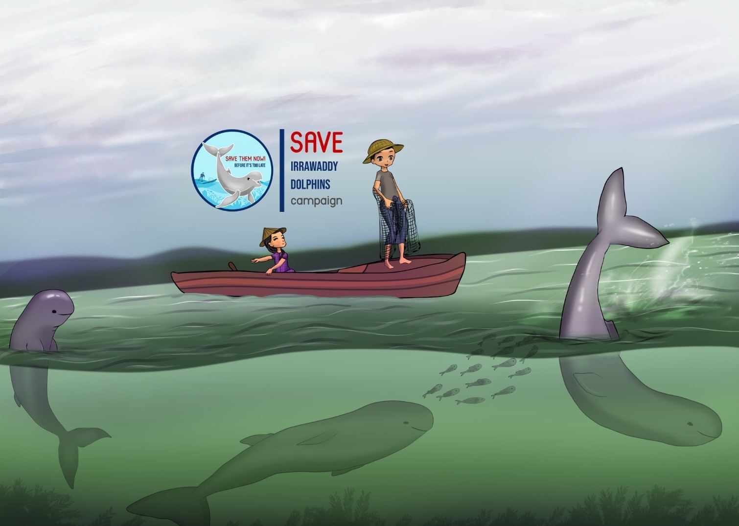 Save the fishermen and the Irrawaddy dolphins | Nature Advocacy (Powered by Donorbox)