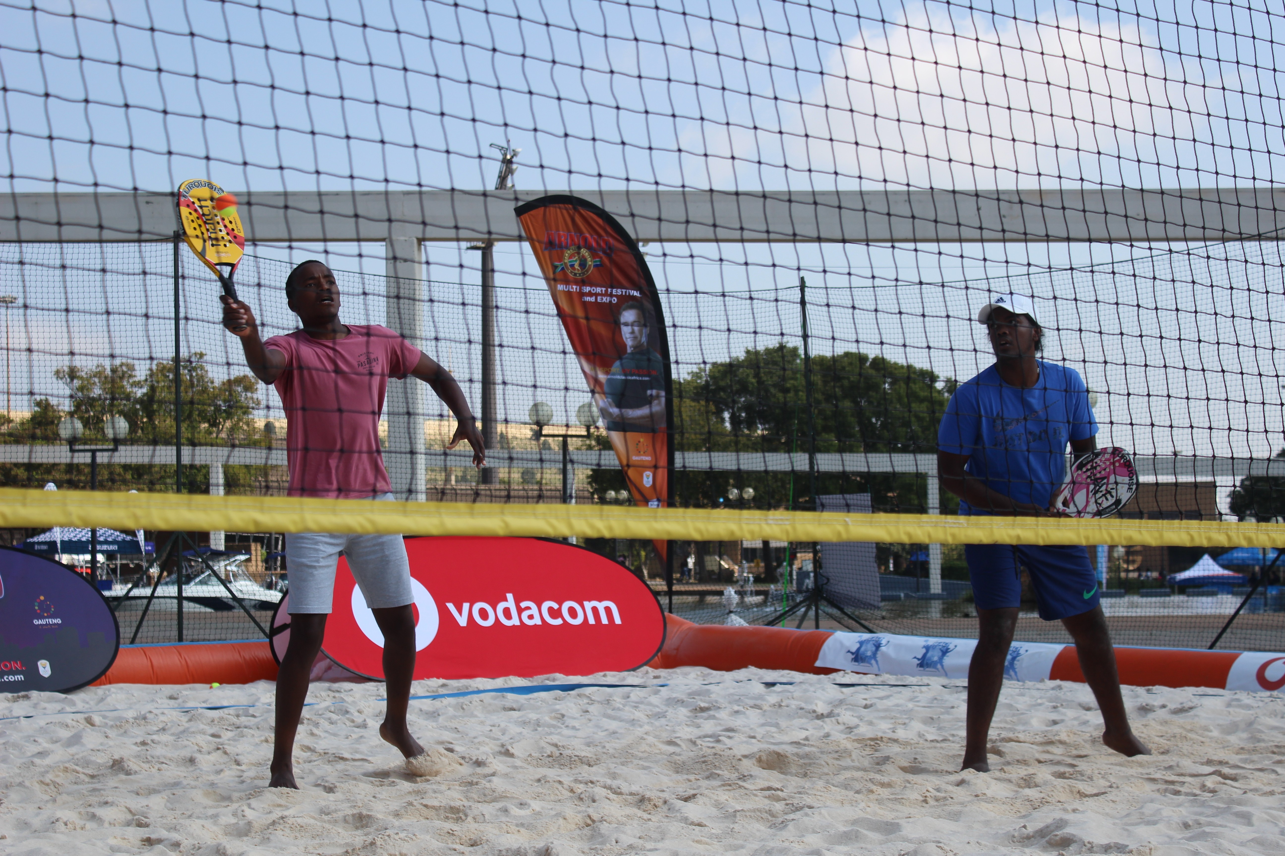 Beach Tennis on the streets of Sandton! - Tennis South Africa