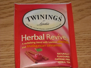 Herbal Revive: Cherries and Madagascan Cinnamon Tea by Twinings — Steepster