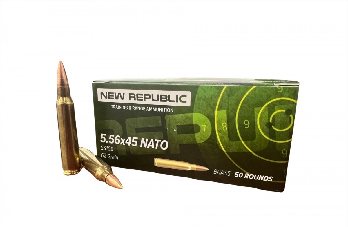 5.56 NATO - New Republic 62 Grain SS109 "Green Tip" Steel Penetrator ...