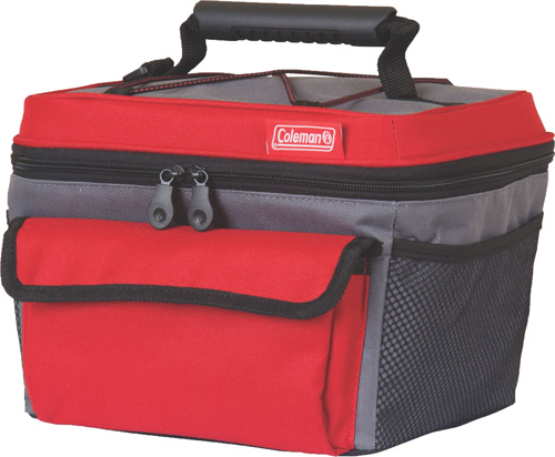 COLEMAN SOFT SIDED 10 CAN RUGGED LUNCH BOX COOLER RED/GY | Target ...
