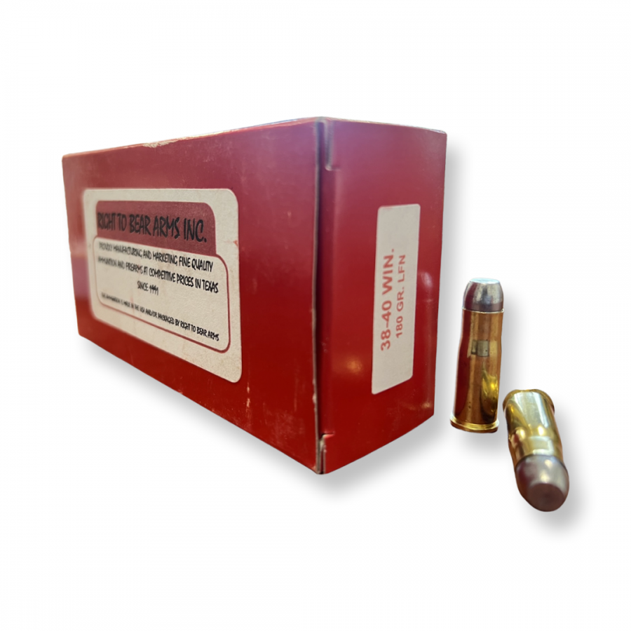 38-40 WIN - Right To Bear Arms Manufacturing 180 Grain Lead Flat Nose - 50 Round Box | FlipAmmo ...