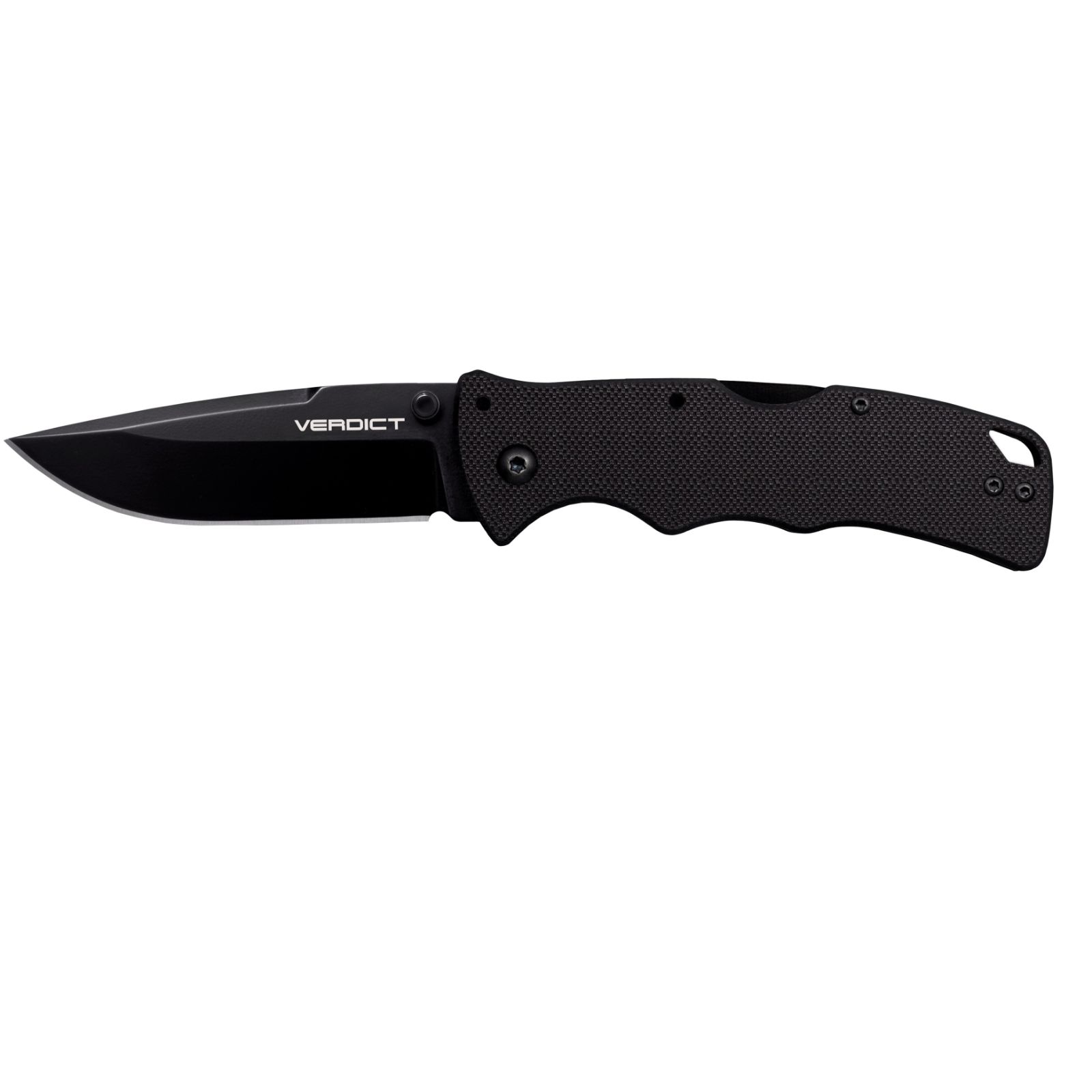 Cold Steel Verdict AUS10A 3in Spear Point Blade Black G-10 ...