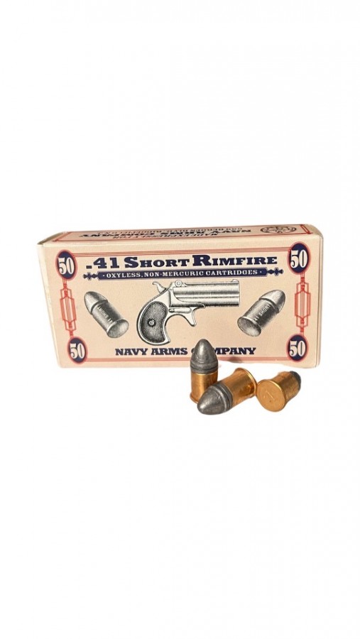 41 Short Rimfire - Navy Arms Company 130 Grain Lead - 50 Round Box ...
