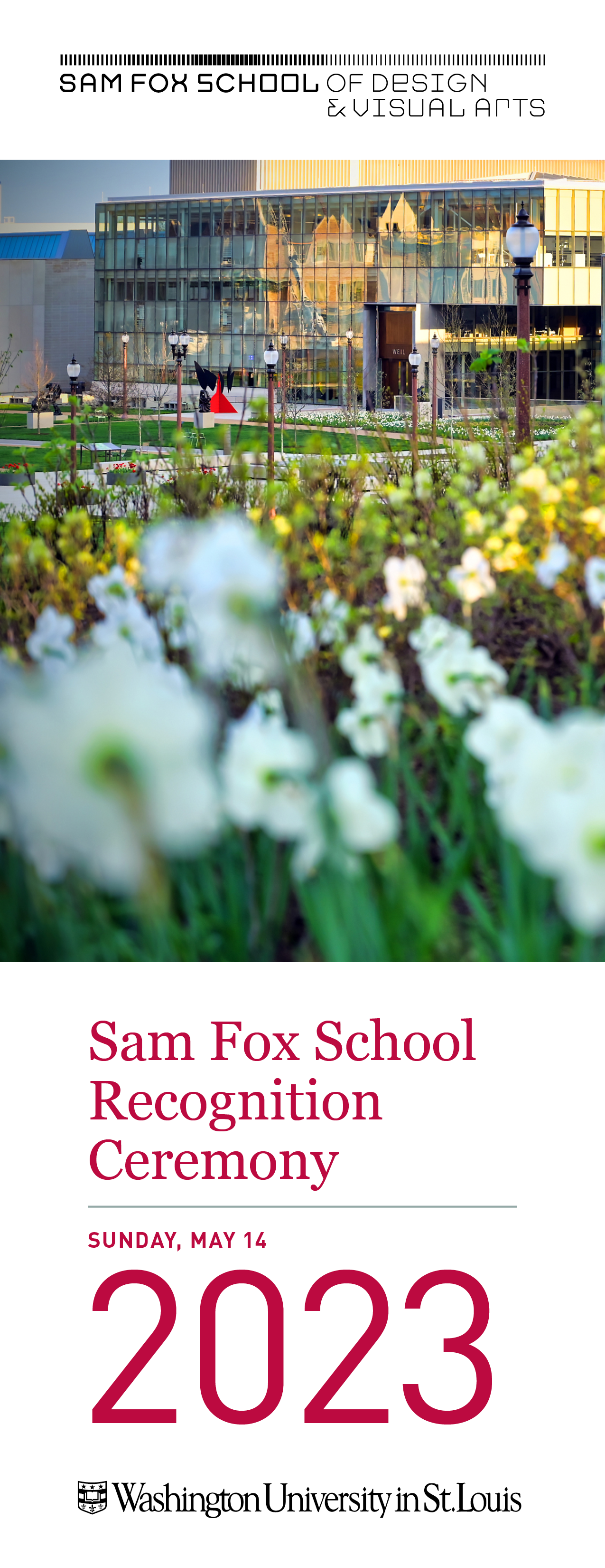 2023 Sam Fox School Recognition Ceremony Program - Sam Fox School of ...