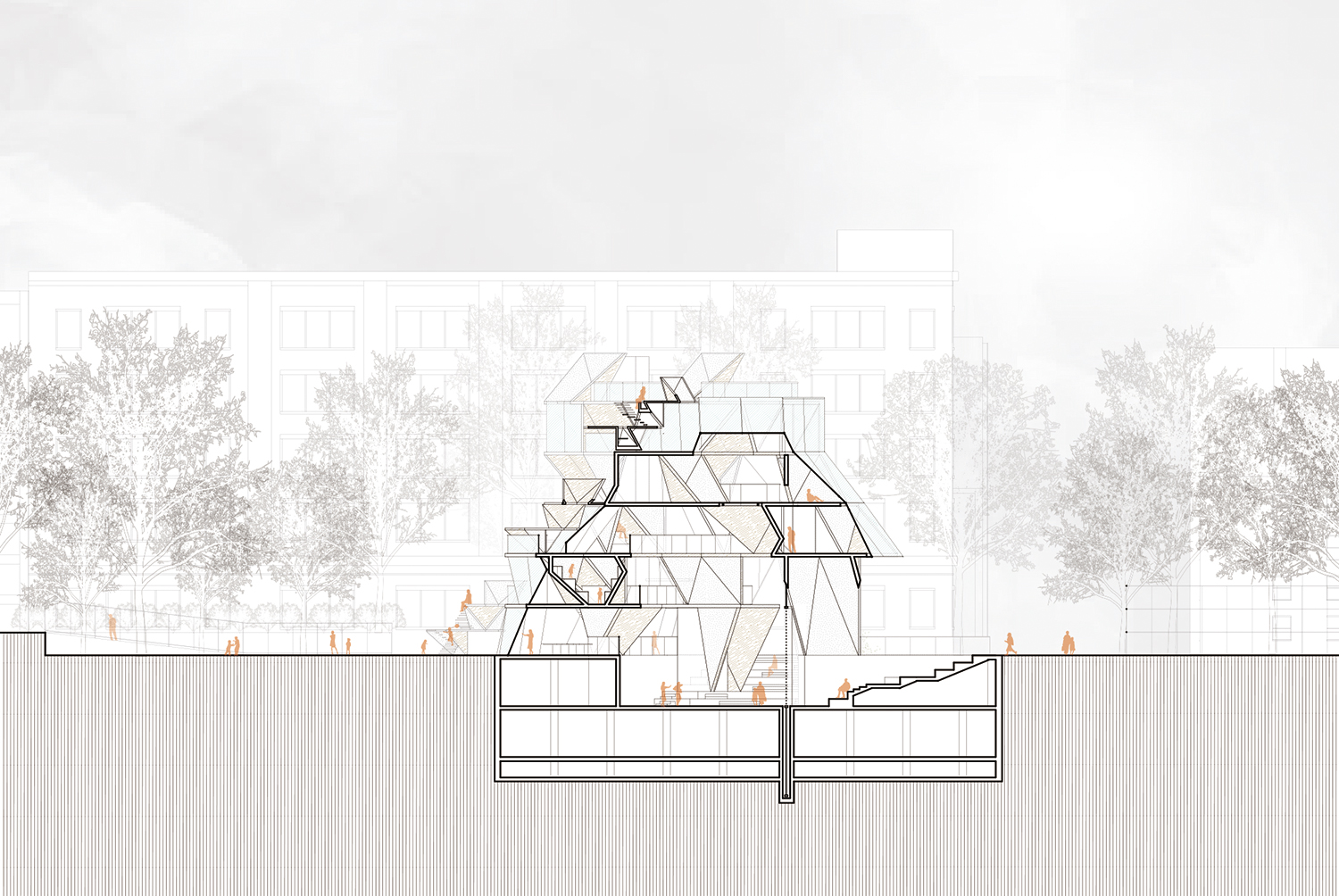 Section Drawing - Columbia GSAPP