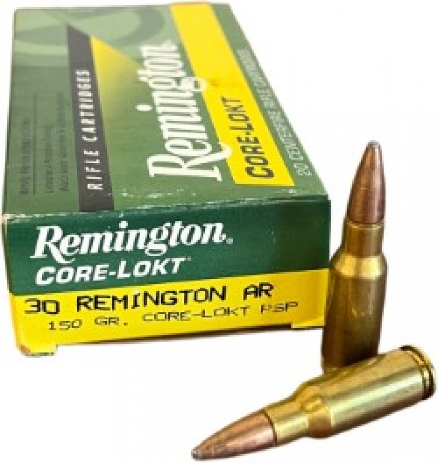 30 Remington AR - Remington Ammunition Core-Lokt .150 Grain Core-Lokt ...