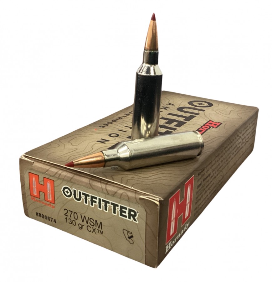.270 Winchester Short Magnum (WSM) - Hornady Outfitter 130 Grain Copper ...