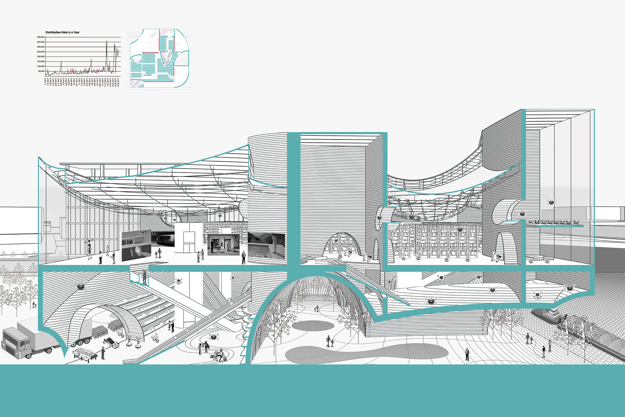 Section Drawing - Columbia GSAPP