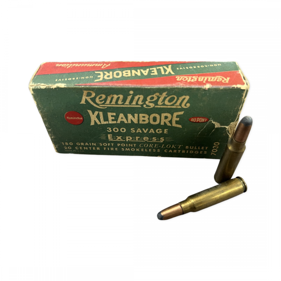300 Savage Remington Kleanbore 180 grain Soft Point CORE-LOKT Express ...