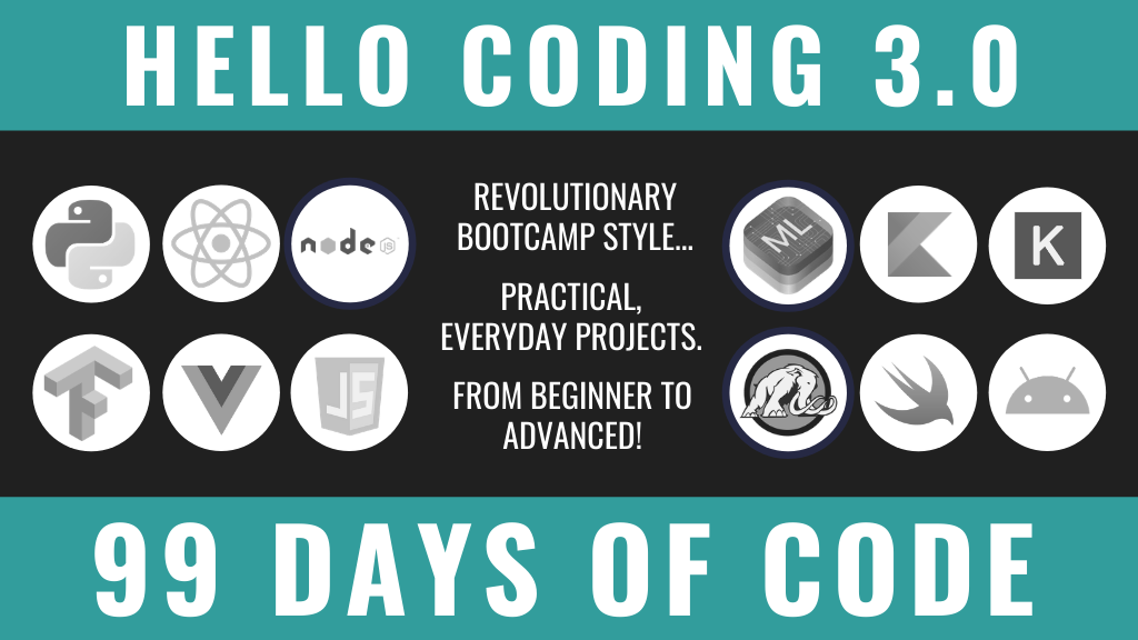 Hello Coding 30 Anyone Can Learn To Code In 99 Days 350 Hours M