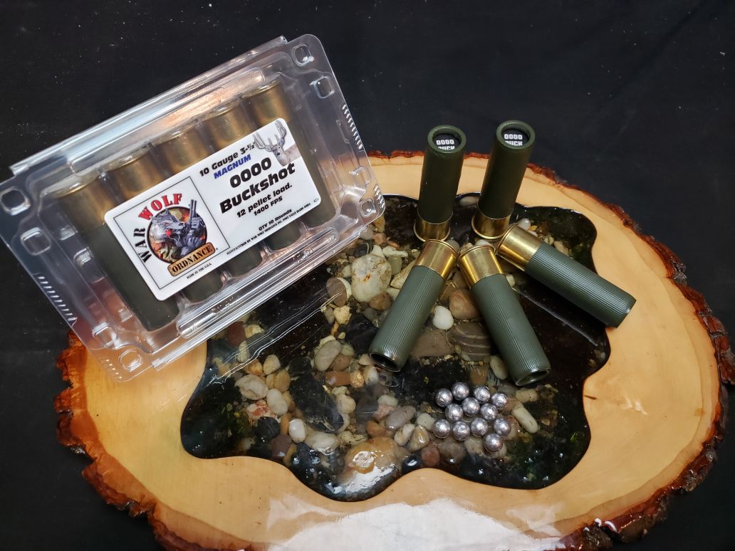 3-1/2" 10 Gauge 0000 Buckshot - 6 Rounds | War Wolf Ordnance | Post ...